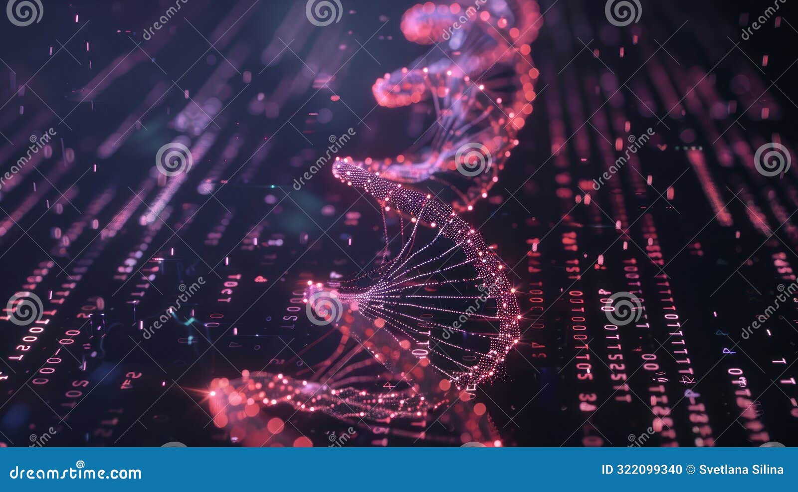 AI Circuitry Emerging from Human DNA Helix, Symbolizing Genetic ...