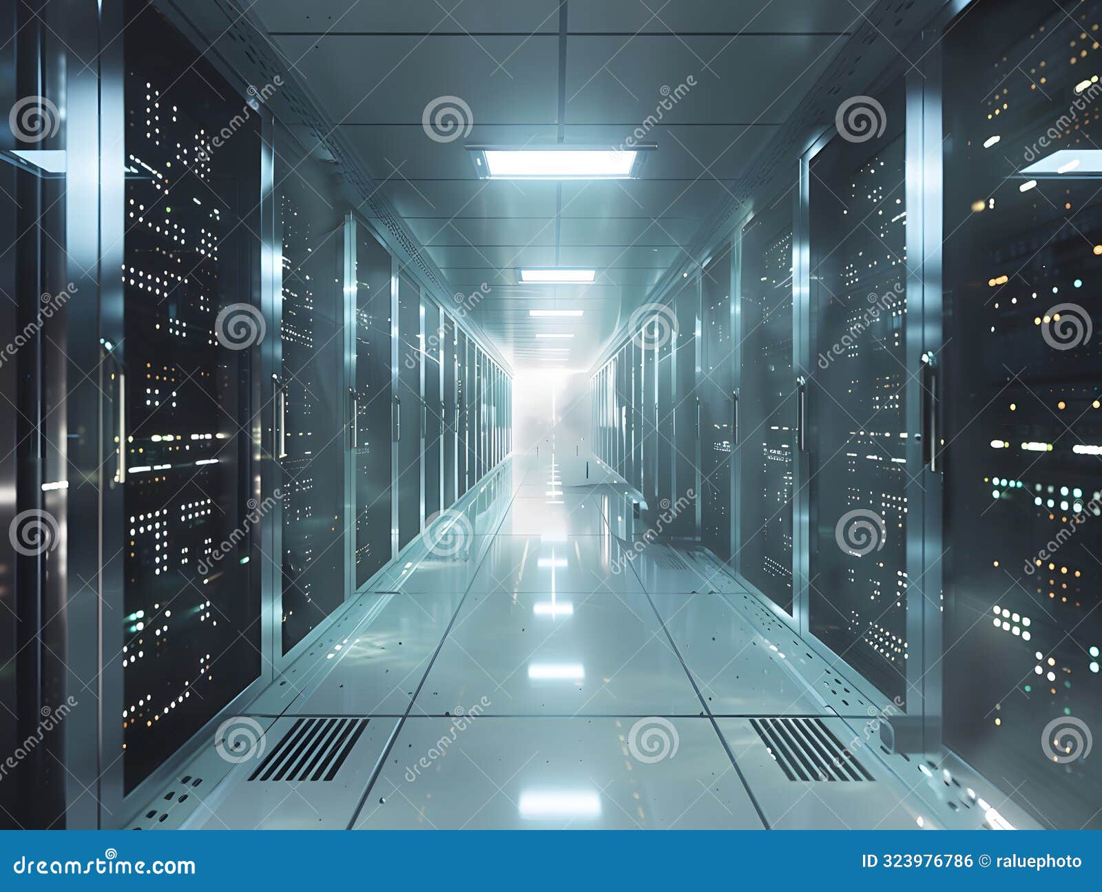 Ai Computer Data Center Render Stock Illustration - Illustration of tech, cell: 323976786