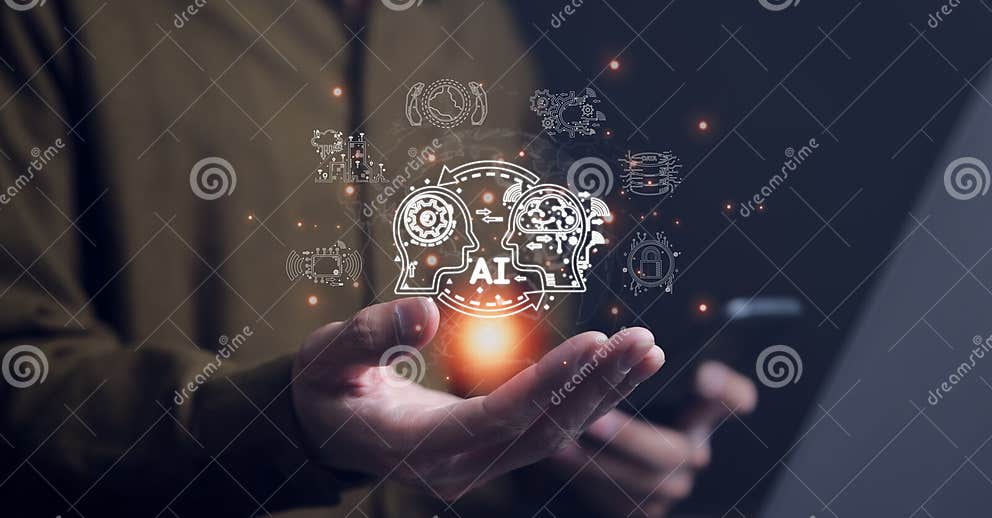 Ai, the Concept of Artificial Intelligence Use Analytics, Automation, and an Autonomous Brain ...