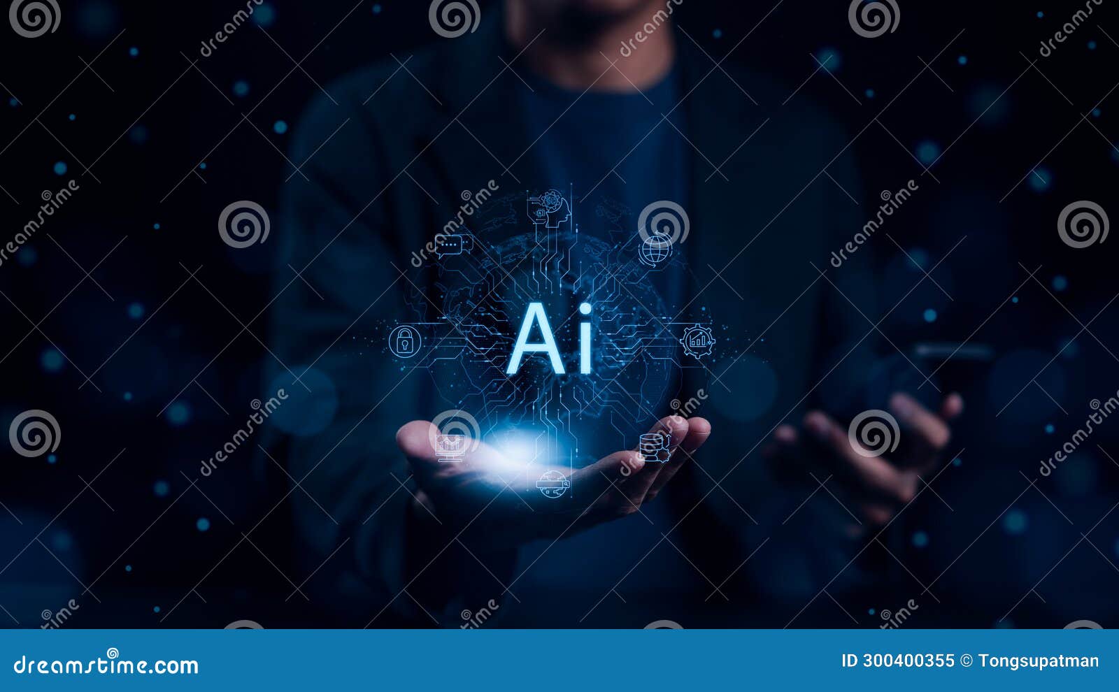 Ai, the Concept of Artificial Intelligence Use Analytics, Automation ...