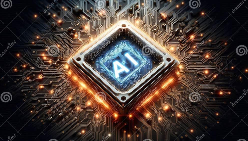 AI Concept with Computer Processor, Artificial Intelligence for the ...