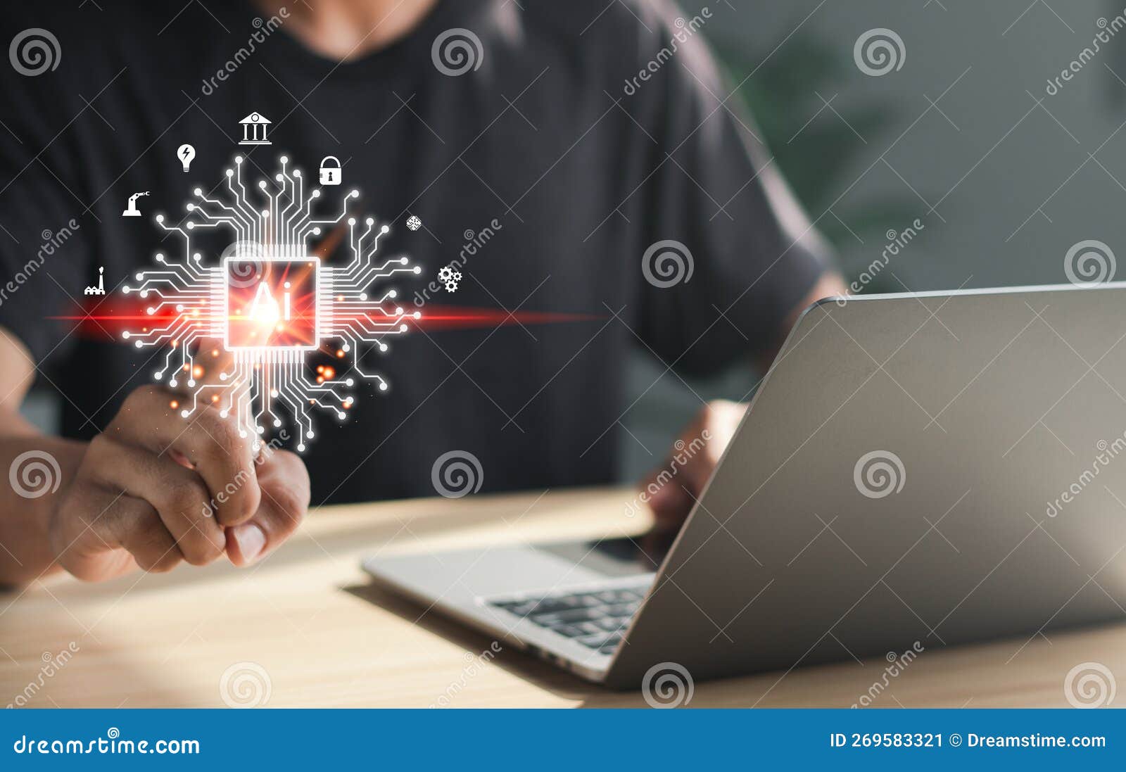 AI Concept. IoT Business. Artificial Intelligence, Digital Technology ...