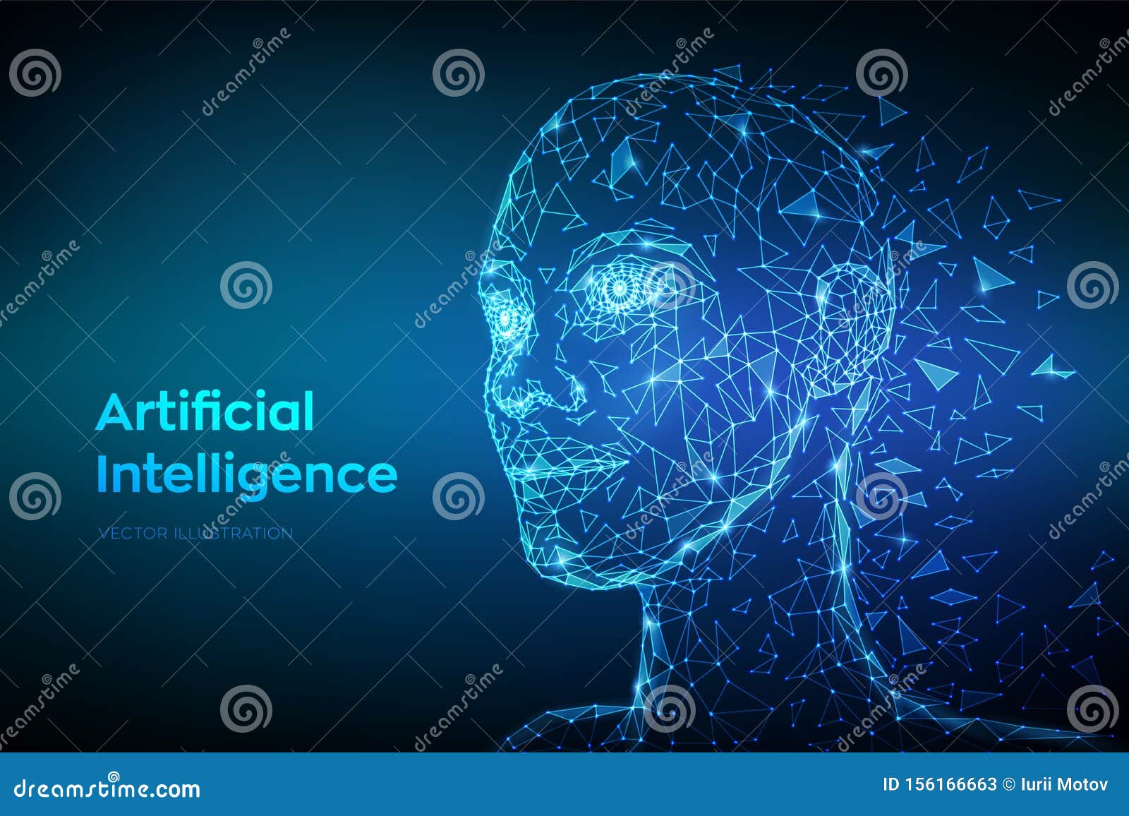 AI Concetto Di Intelligenza Artificiale Faccia Umana Digitale Astratta ... AI Concetto Di Intelligenza Artificiale Faccia Umana Digitale Astratta ...