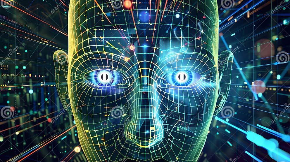 AI Creating Personalized Visual Designs Based on Use. Stock ...