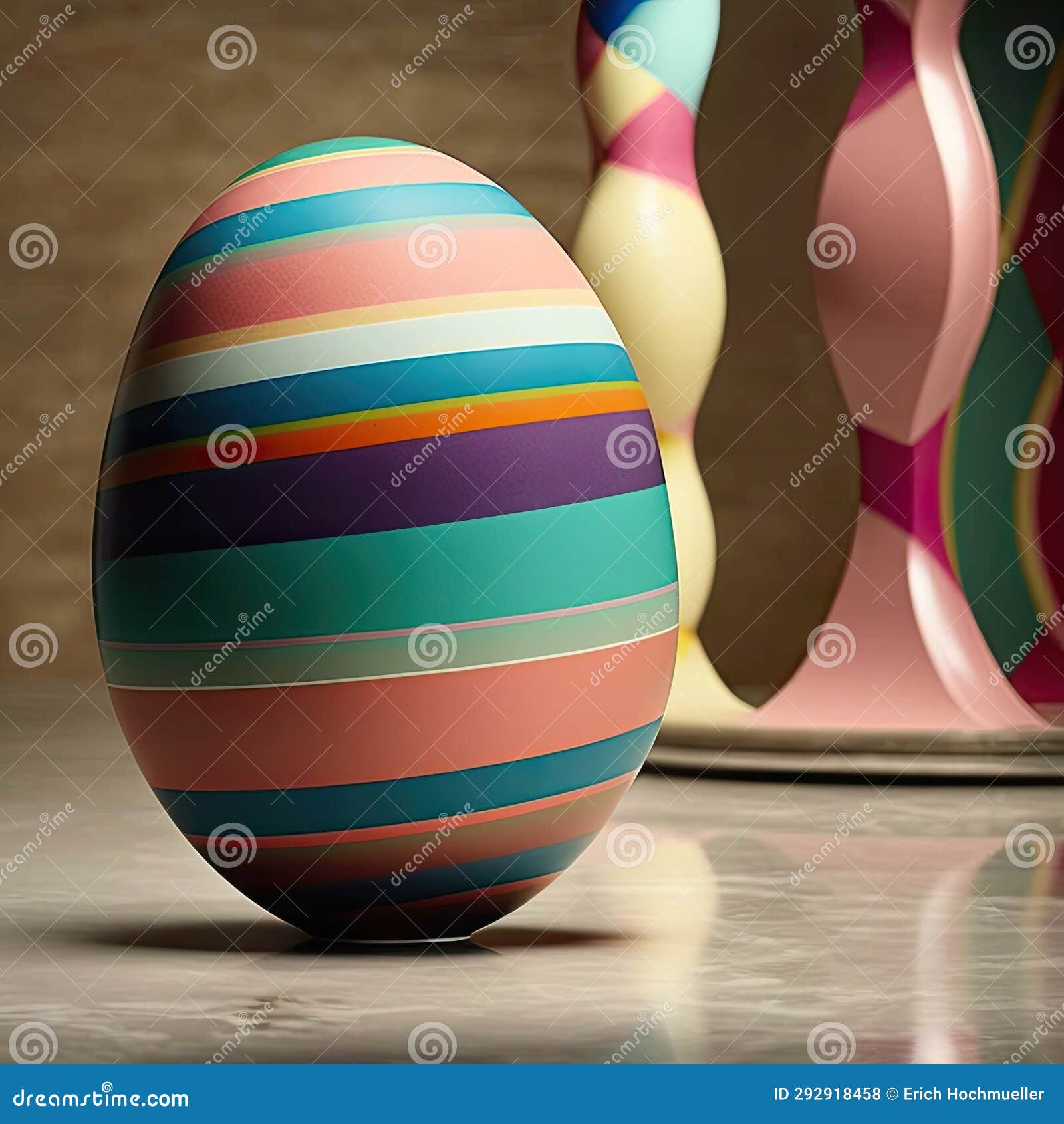 A Creative and Contemporary Interpretation of an Easter Egg with Stripe ...