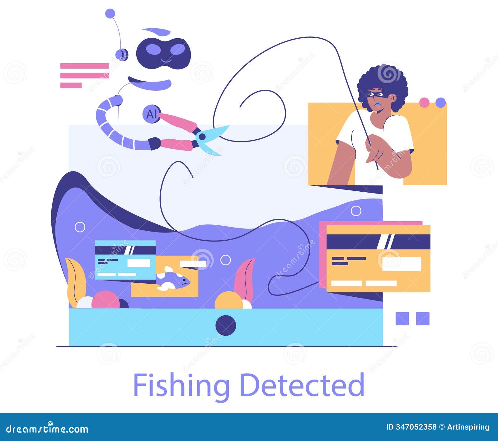 Cybersecurity Flat Landing Page Design Vector Illustration ...