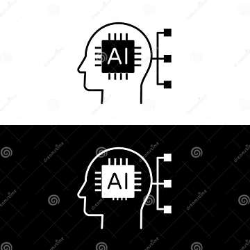 AI Data Analysis Icon, Machine Learning Data Symbol, Big Data and AI ...