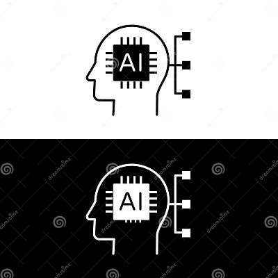 AI Data Analysis Icon, Machine Learning Data Symbol, Big Data and AI ...