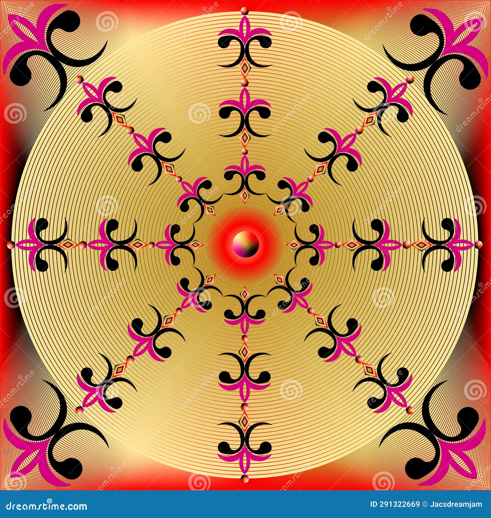 Radial in Circle stock vector. Illustration of line - 291322669