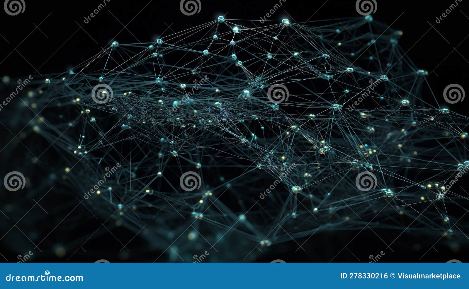 AI Deep Learning Concept - Neural Network Stock Illustration ...