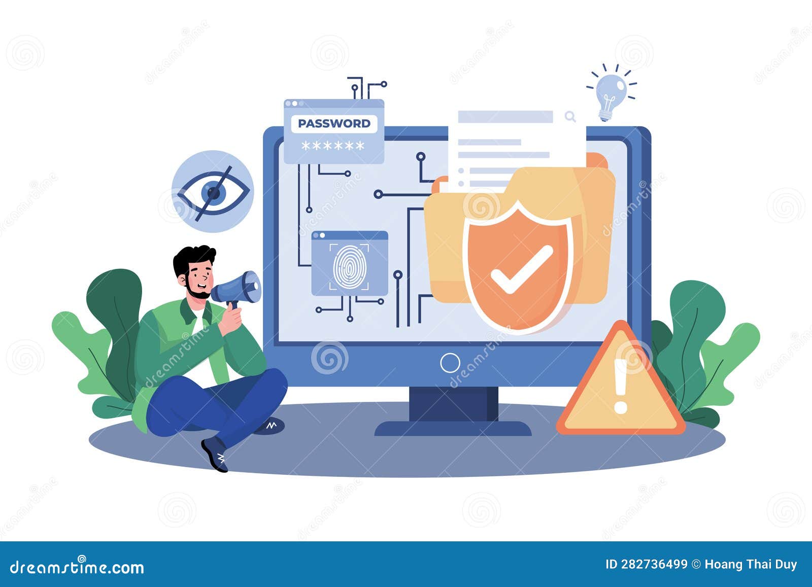 AI Detects Patterns And Anomalies In Cybersecurity Vector Illustration ... AI Detects Patterns And Anomalies In Cybersecurity Vector Illustration ...