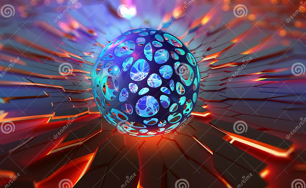 AI, Digital Mind, Artificial Intelligence, Computer Brain, Quantum Processor Stock Illustration ...