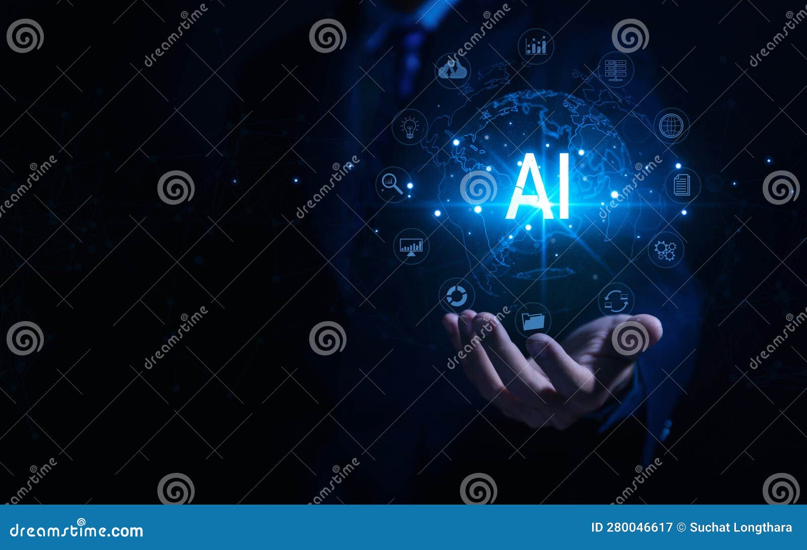 Ai Digital Transformation Change Management Big Data Global Cloud ...