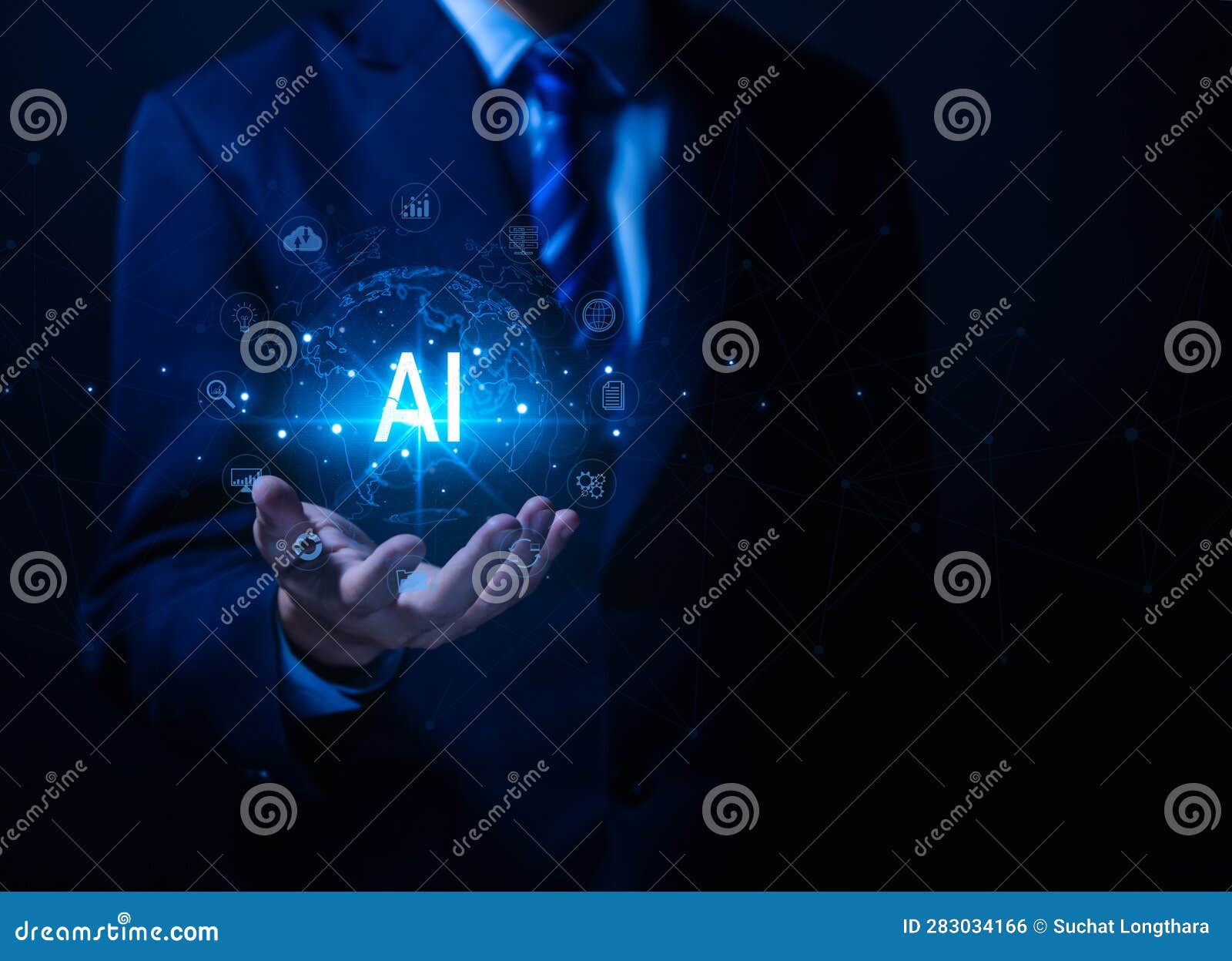 Ai Digital Transformation Change Management Big Data Global Cloud ...