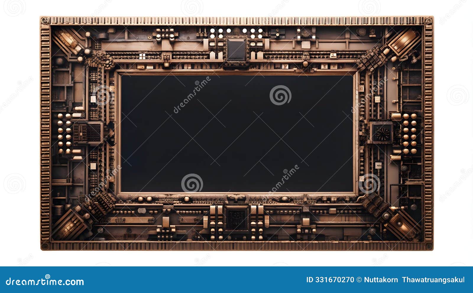 AI Driven Algorithmic Border Frame Concept As a Minimalistic Border Frame with Algorithmic ...