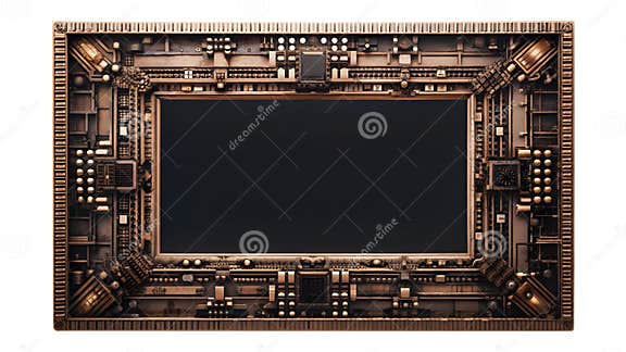 Ai Driven Algorithmic Border Frame Concept As A Minimalistic Border Frame With Algorithmic