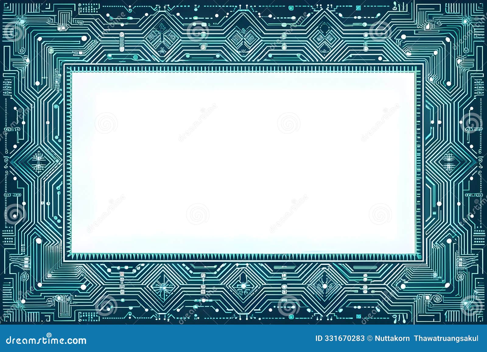 AI Driven Algorithmic Border Frame Concept As a Minimalistic Border Frame with Algorithmic ...