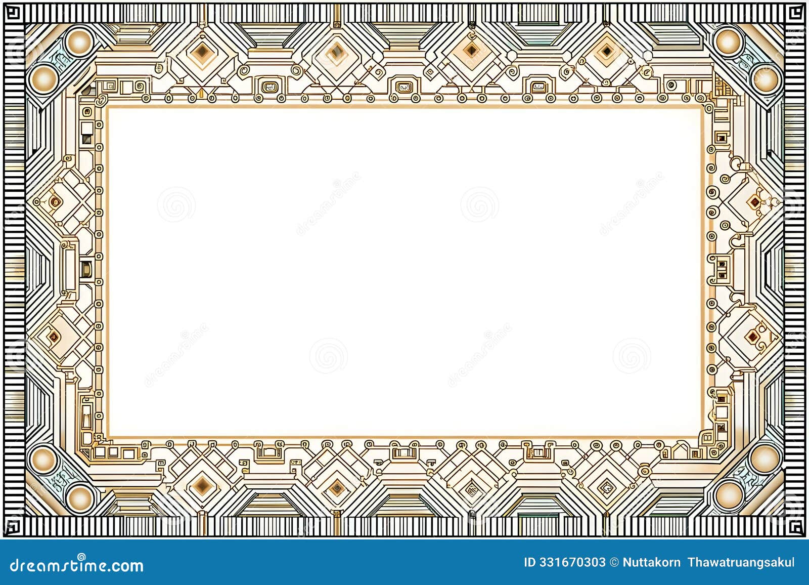 AI Driven Algorithmic Border Frame Concept As a Minimalistic Border Frame with Algorithmic ...