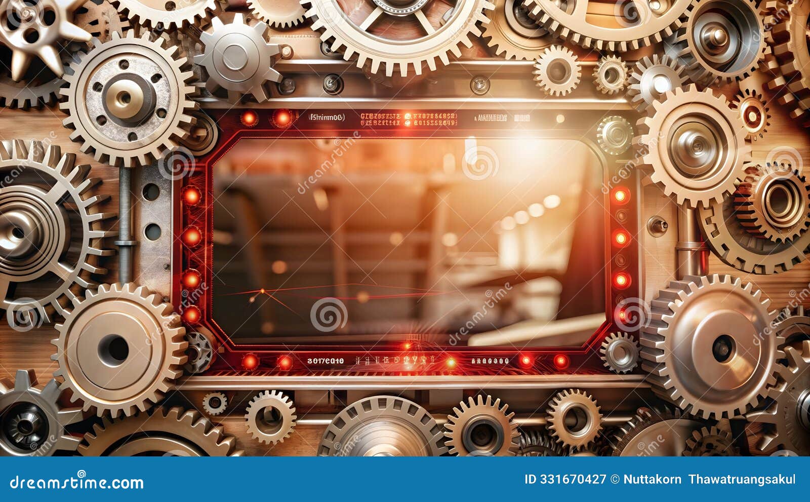 AI Driven Automation Border Frame Concept As a Clean Border Frame with ...