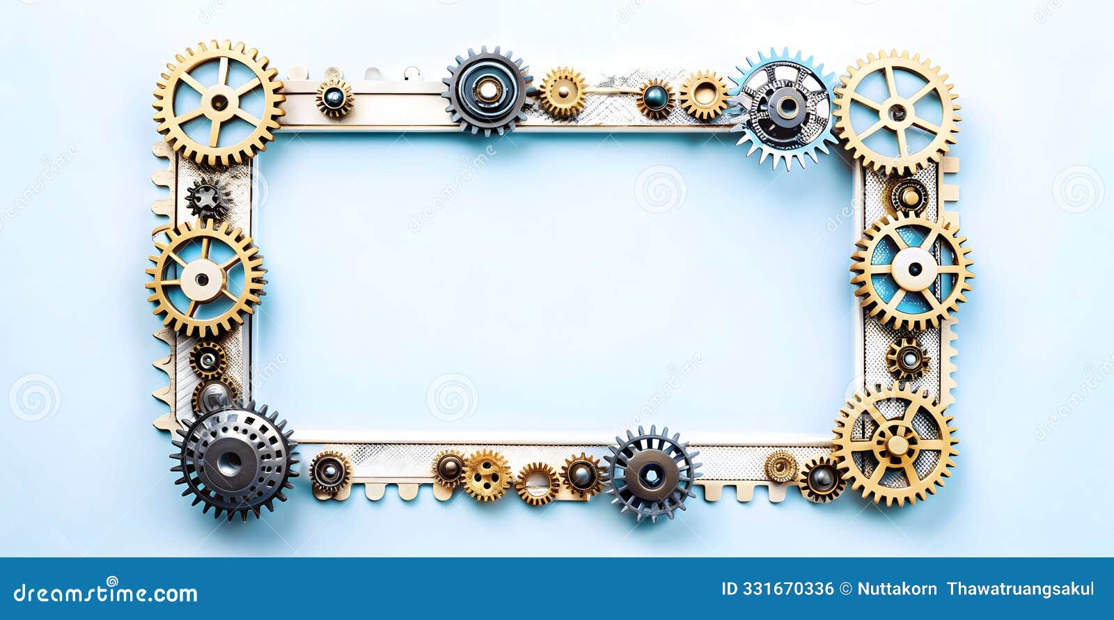 AI Driven Automation Border Frame Concept As a Clean Border Frame with ...