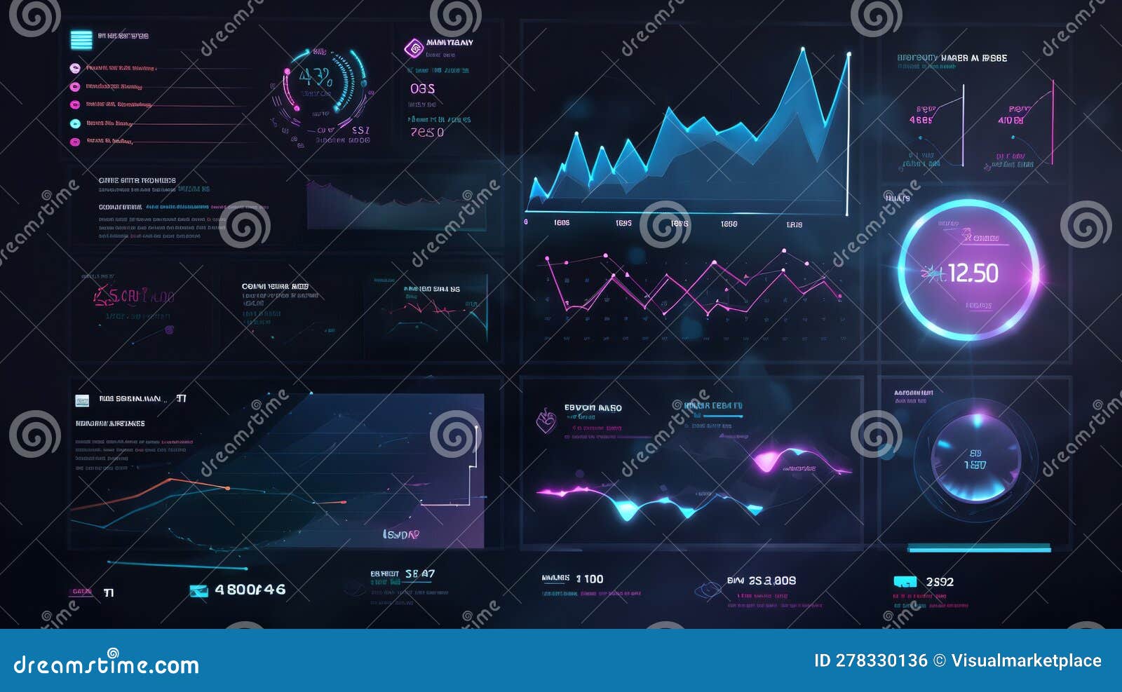 Ai Driven Customer Data Analysis Stock Illustration Illustration Of