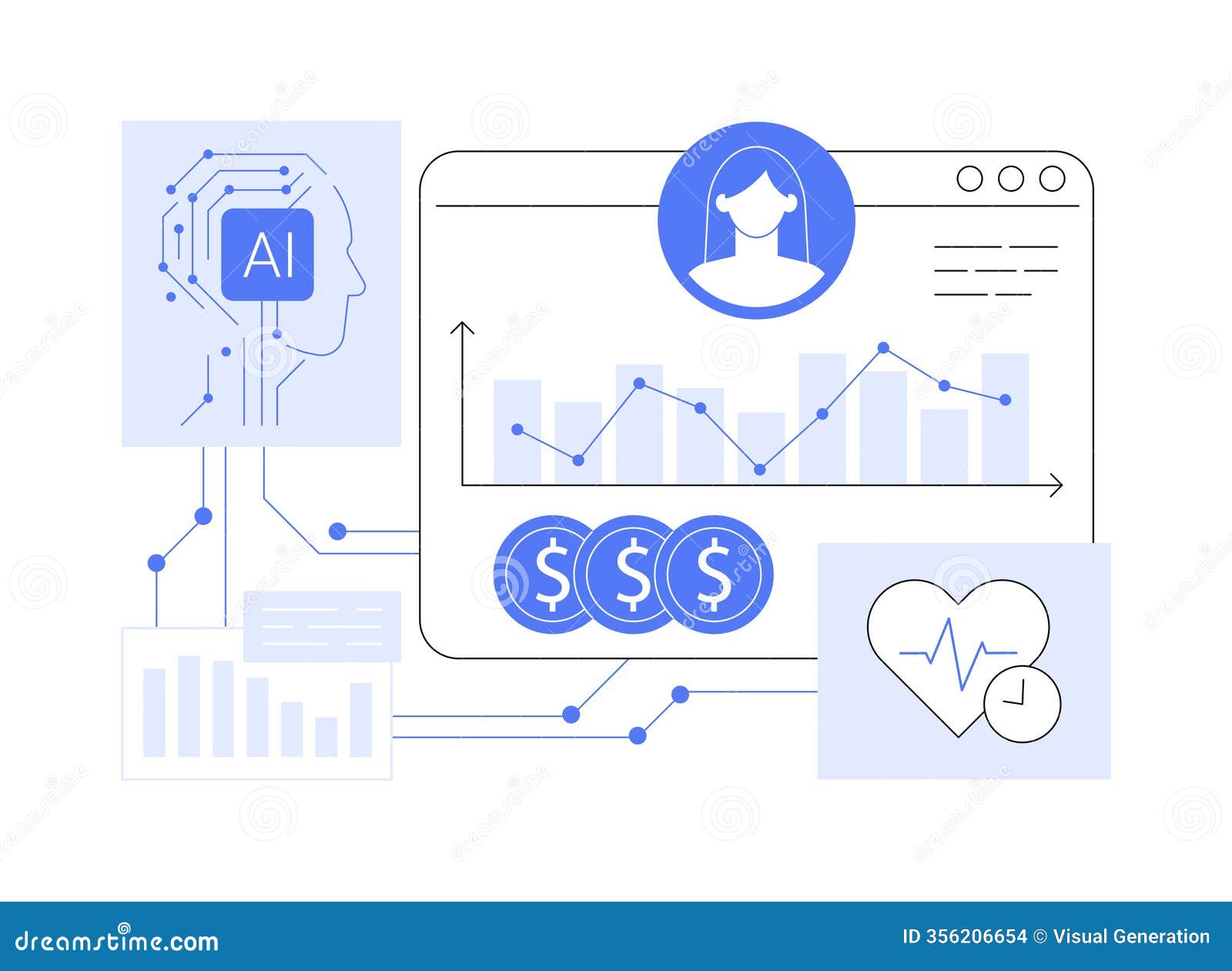 Clv Customer Lifetime Value Infographic Concept For Slide Presentation ...