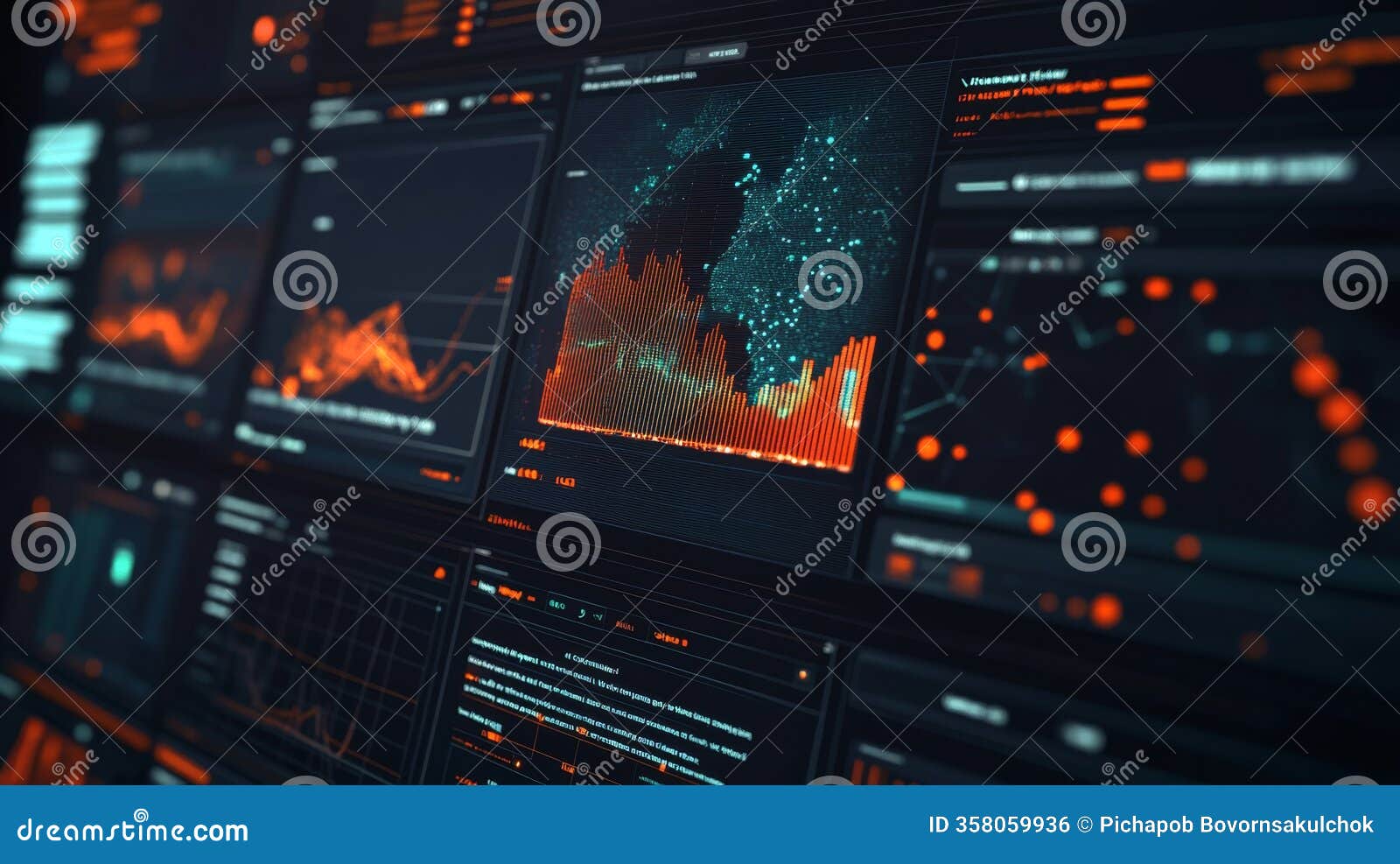 Dashboarding Visualization Icon On White Background. Vector Illustration. | CartoonDealer.com ...