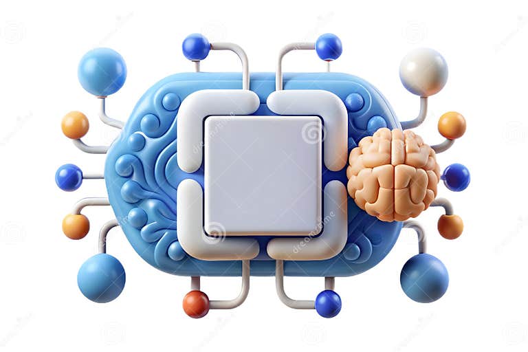 AI Driven Digital Brain Frame Concept As a Minimalistic Border Frame ...