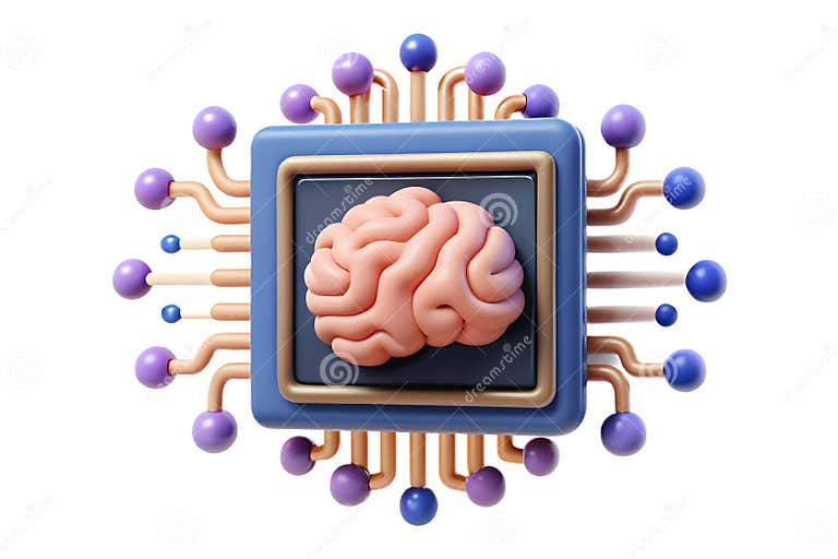 AI Driven Digital Brain Frame Concept As a Minimalistic Border Frame ...
