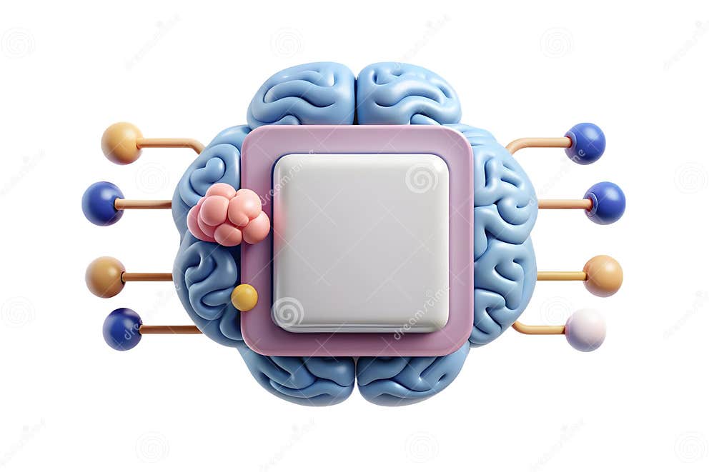 AI Driven Digital Brain Frame Concept As a Minimalistic Border Frame ...