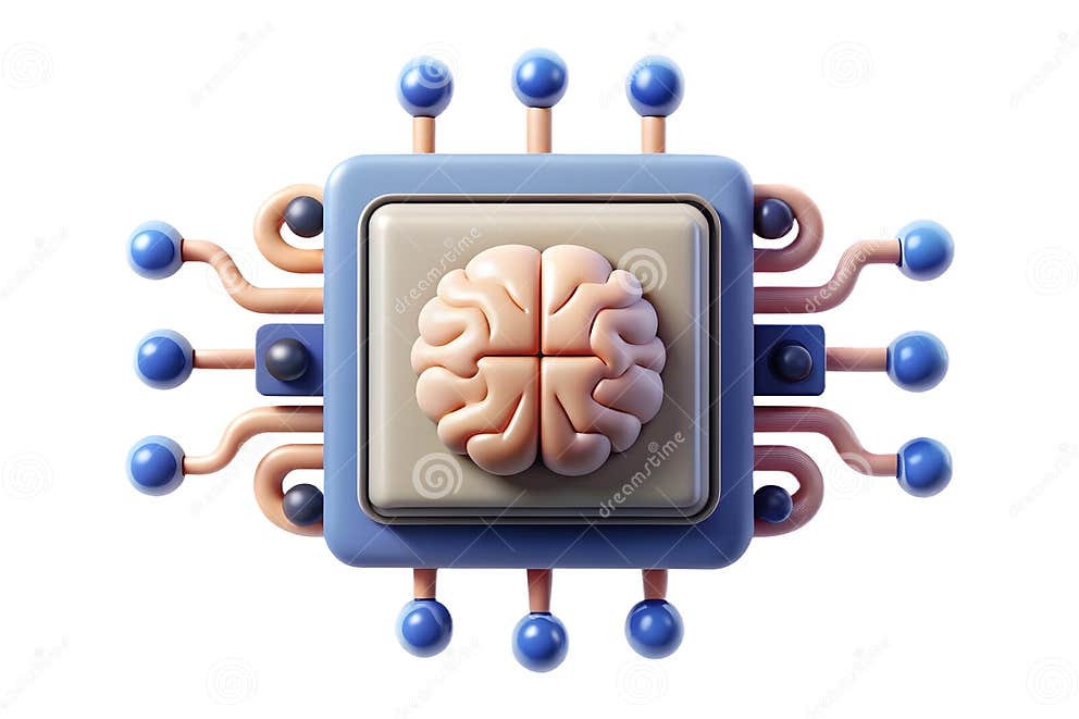 AI Driven Digital Brain Frame Concept As a Minimalistic Border Frame ...