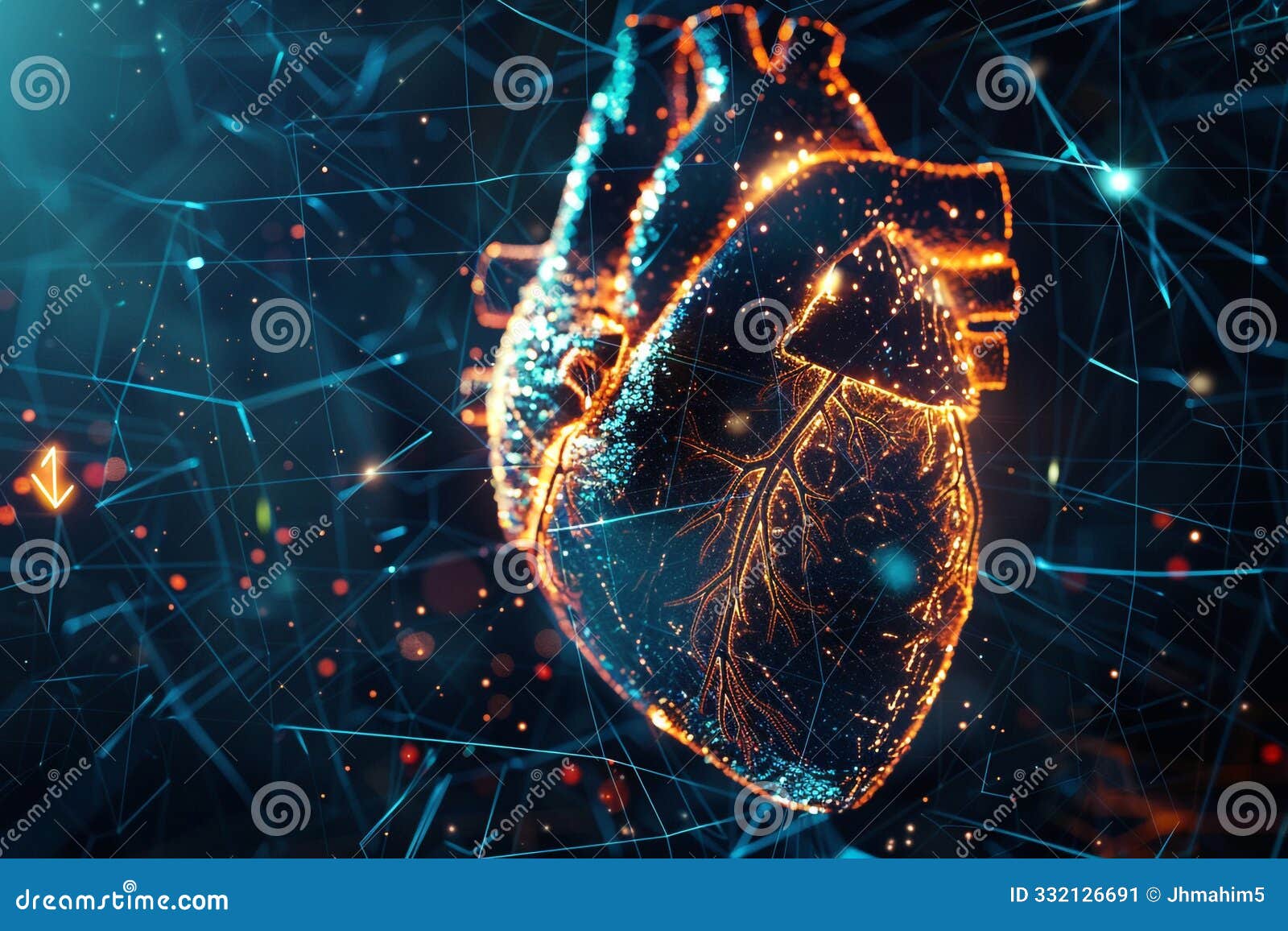 AI Driven Echocardiogram Identifying Heart Cancer Close Up on Digital ...