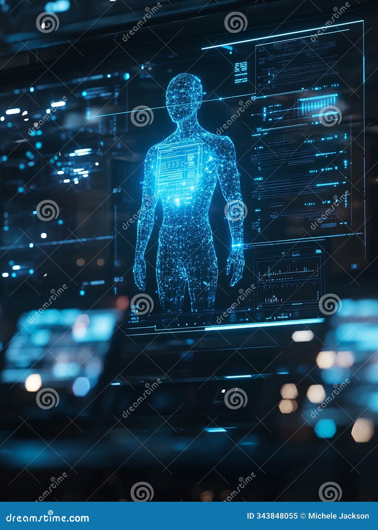 AI-driven Holographic Assistant Projecting Data Analytics in a Dark ...