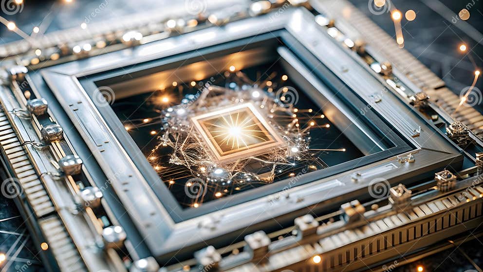 AI Driven Quantum Computing Frame Concept As a Minimalistic Border Frame with Quantum Elements ...