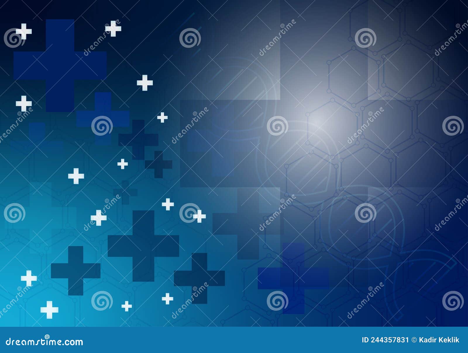 Dark Blue Medical Background Stock Vector - Illustration of digital ...
