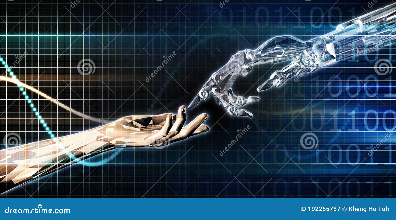 AI Economy of the Future stock illustration. Illustration of future ...