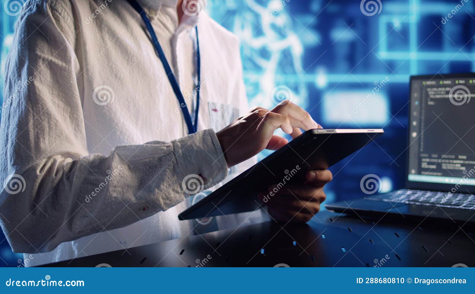 AI Engineer Running Code in Data Center Stock Footage - Video of admin, cybersecurity: 288680810