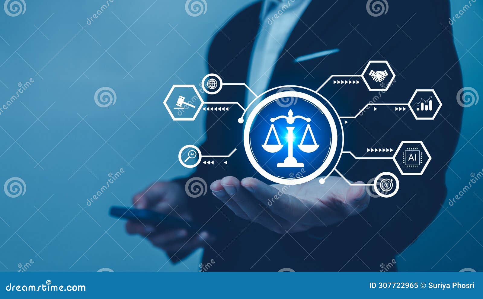 Ai Ethic Tech Concept Compliance and Regulation Involves Enforcement of ...