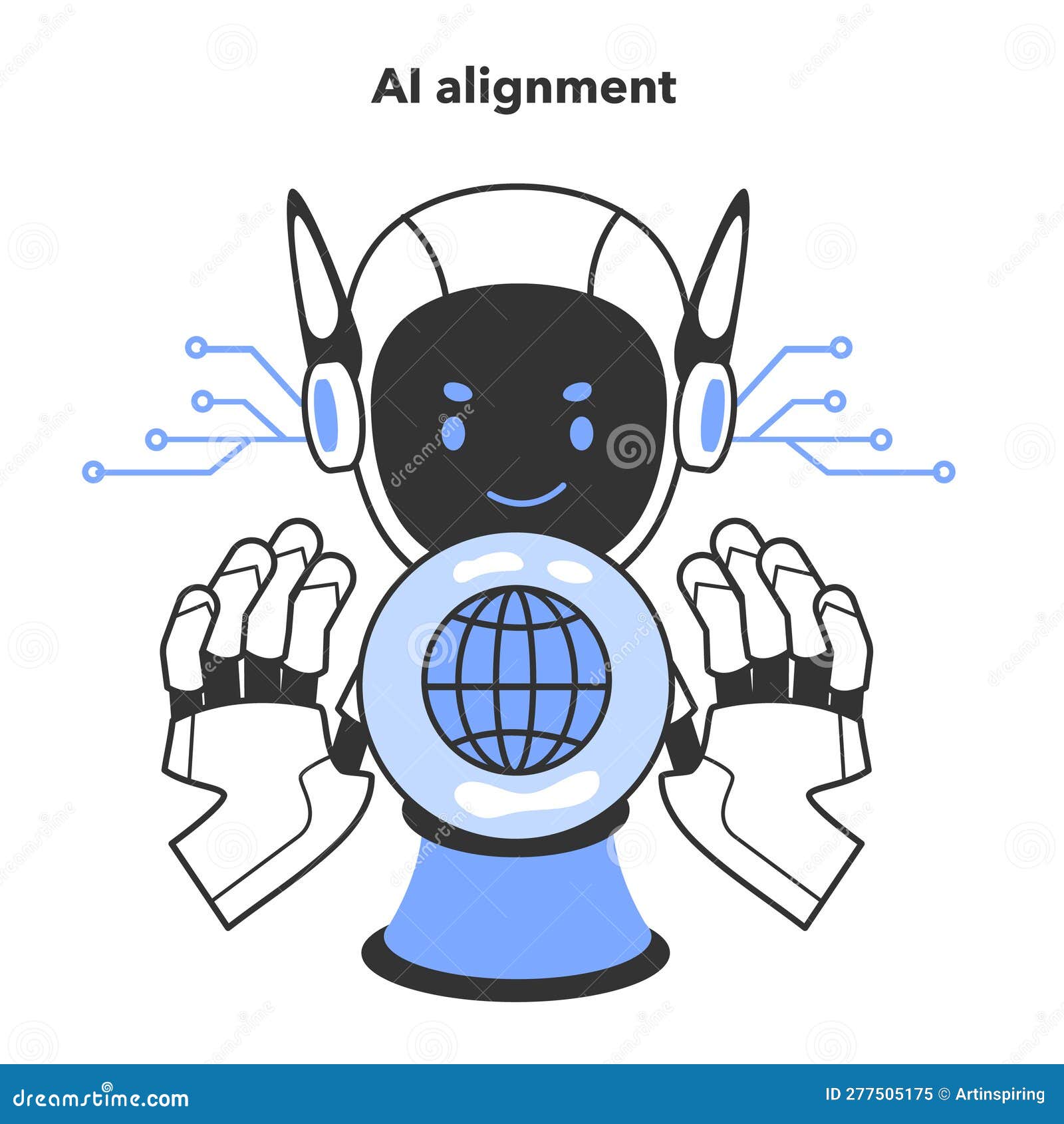 AI Ethics. Artificial Intelligence Alignment Stock Vector ...