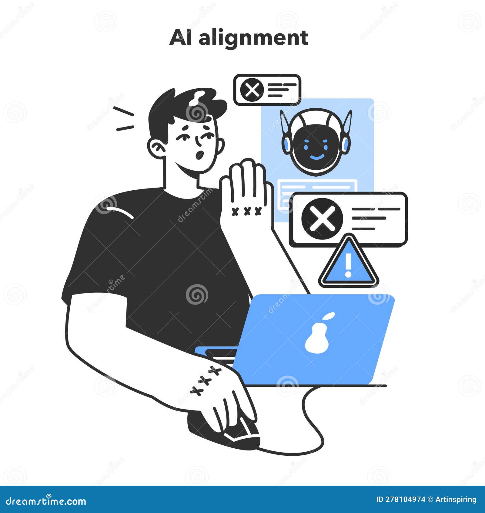AI Ethics. Artificial Intelligence Alignment. Computer System ...