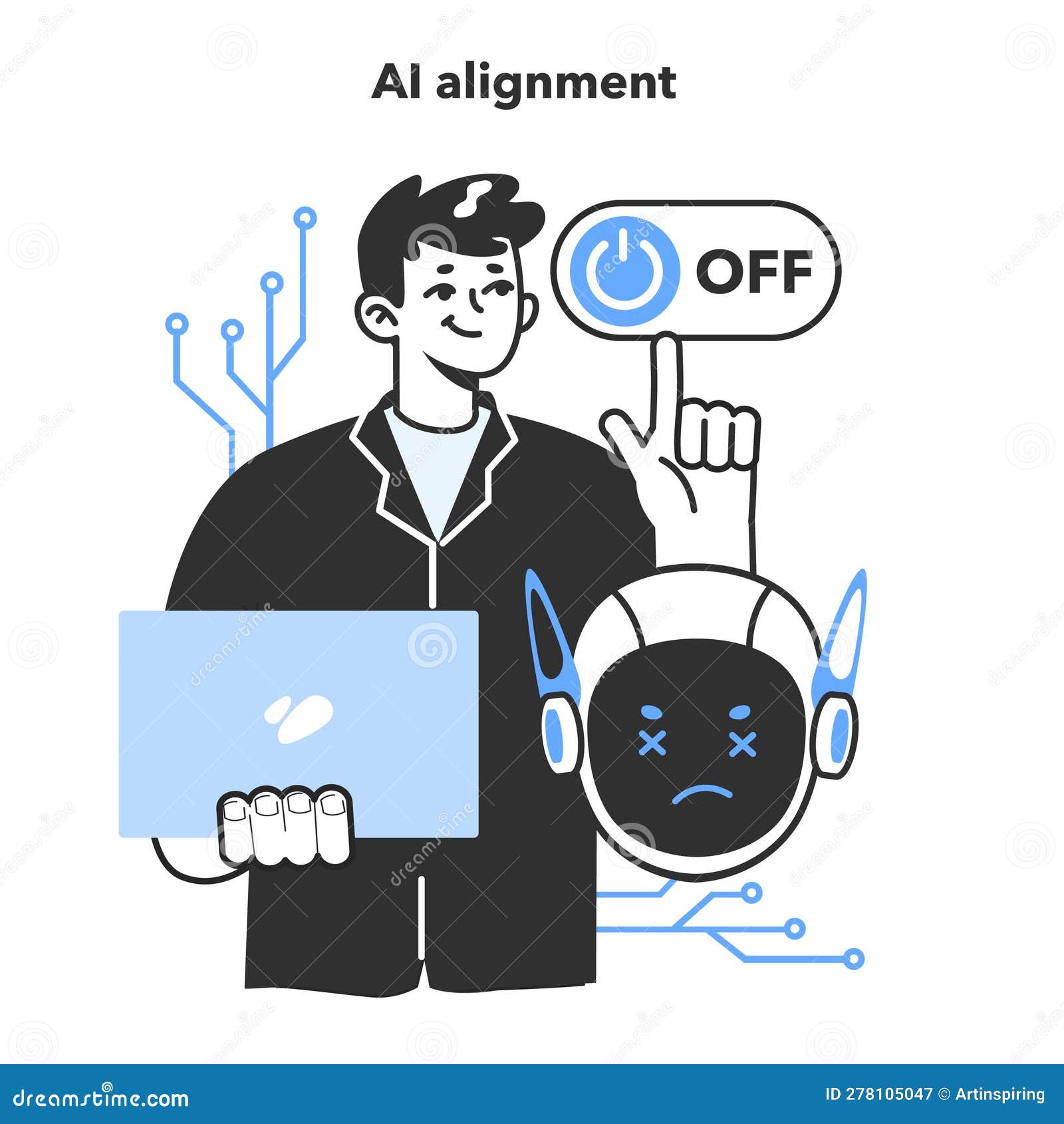 AI Ethics. Artificial Intelligence Alignment. Computer System ...