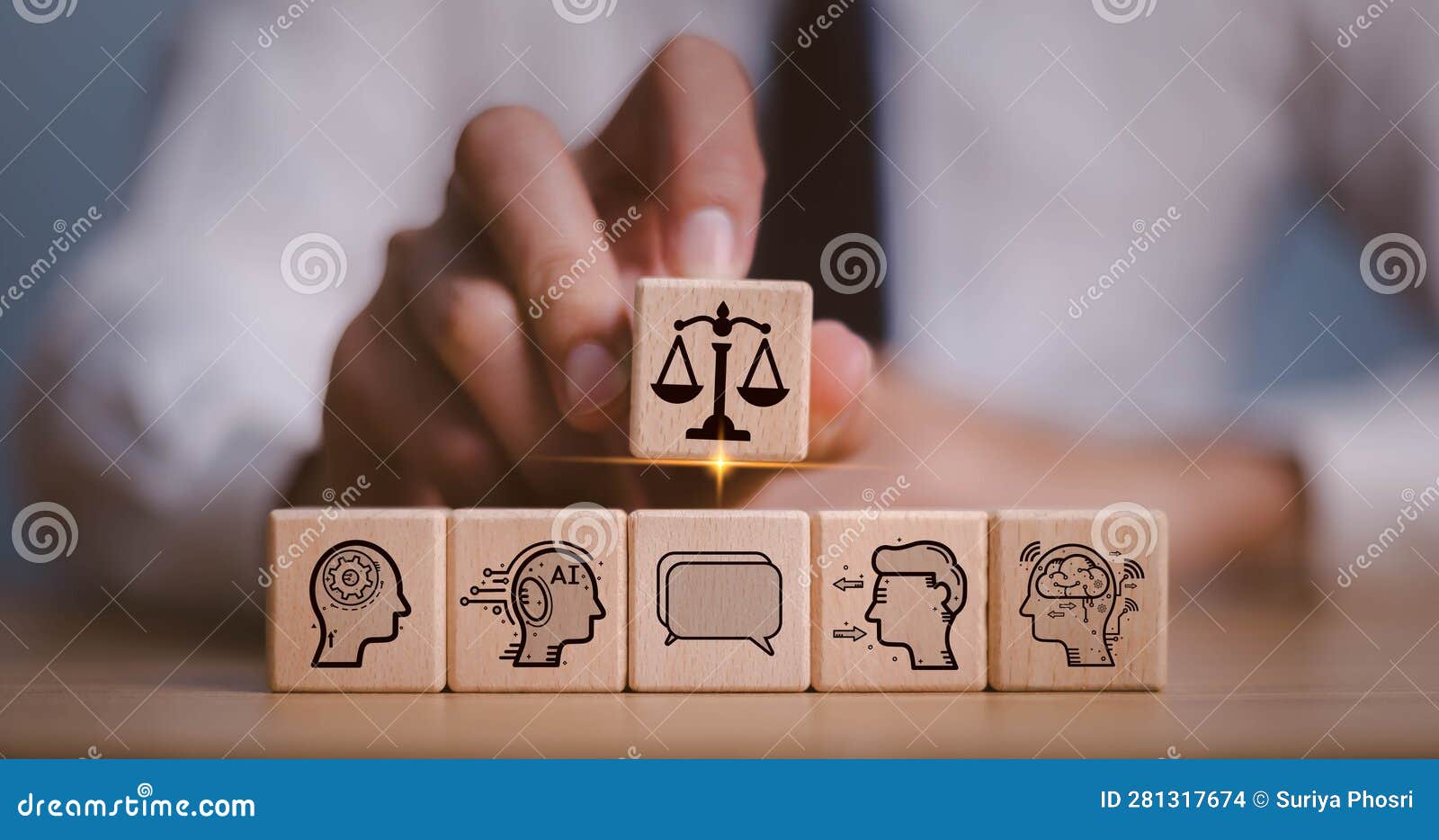 AI Ethics or AI Law Concept. Developing AI Codes of Ethics Stock Photo ...