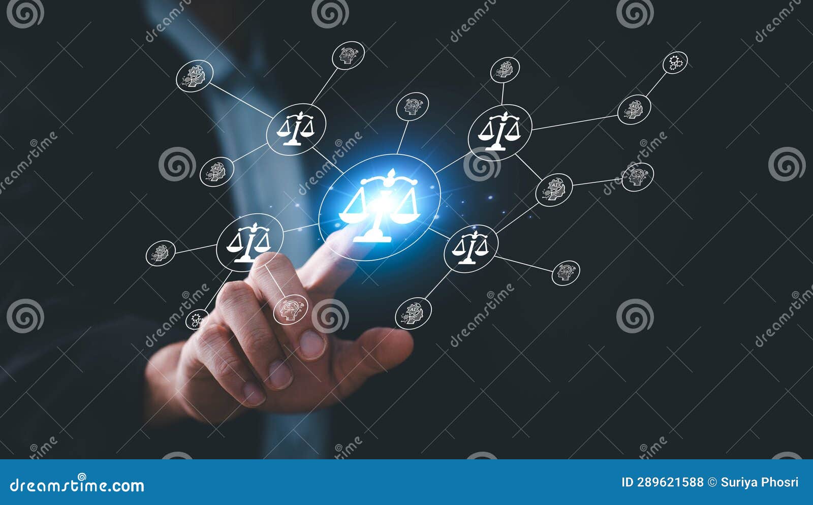 AI Ethics or AI Law Concept. Developing AI Codes of Ethics Stock Photo ...