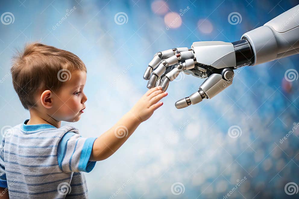 AI Evolution: Human and Robot Hand Interaction for Future Transitions ...