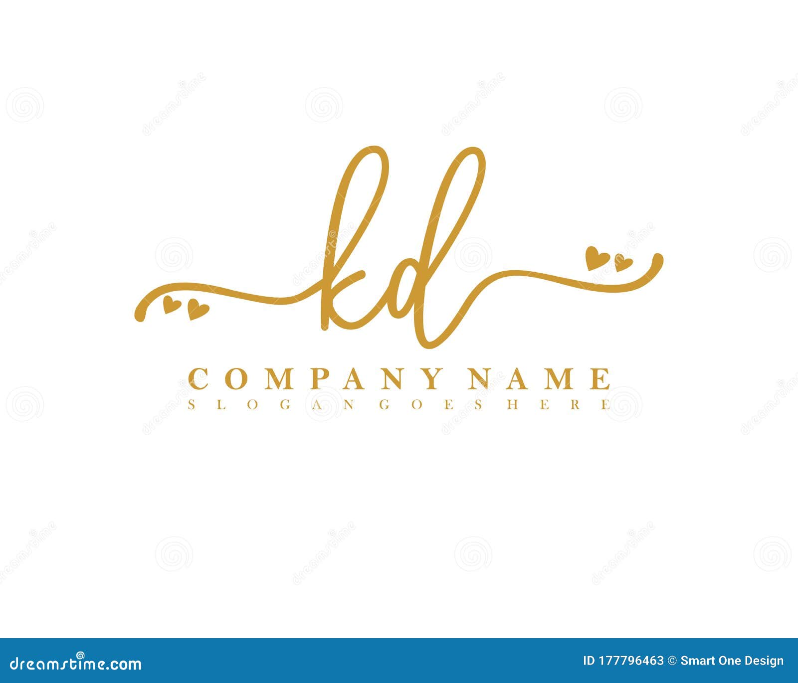 KD Initial Handwriting Logo Template Stock Vector - Illustration of ...