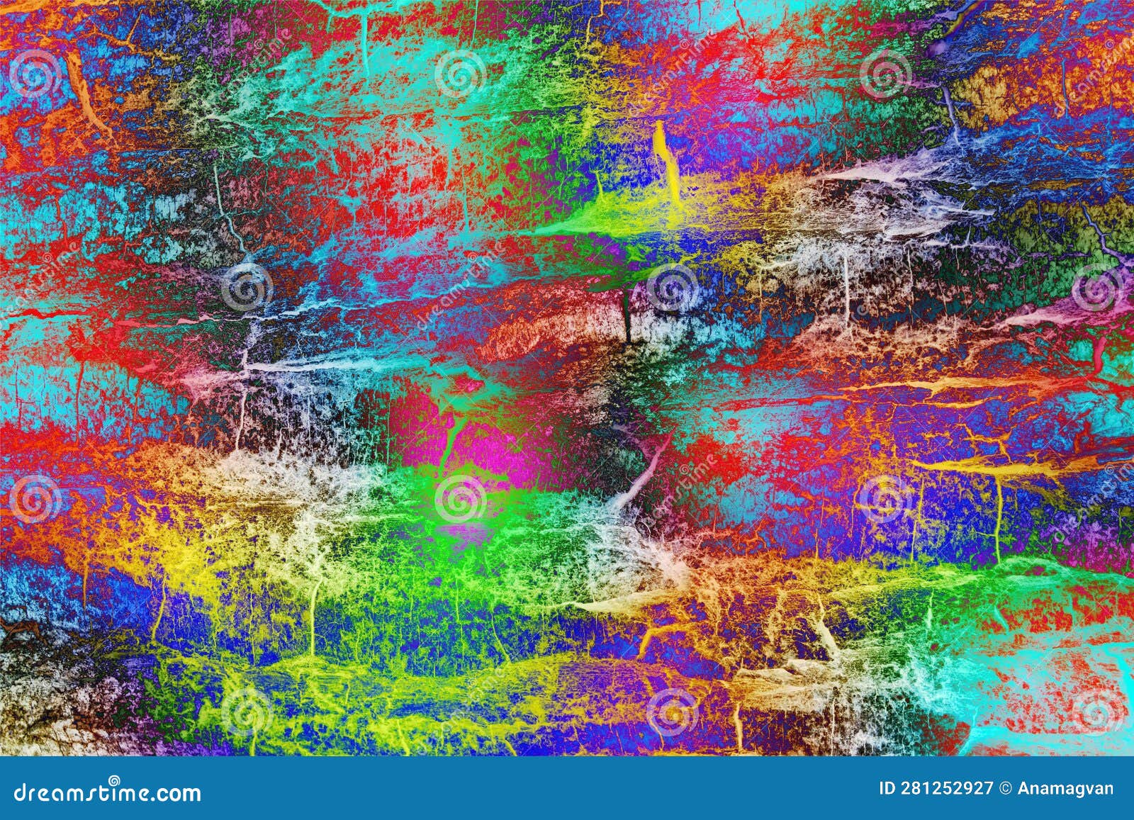 Gradient Painted Colorful Shiny Background. Tree Bark Wood Pattern ...