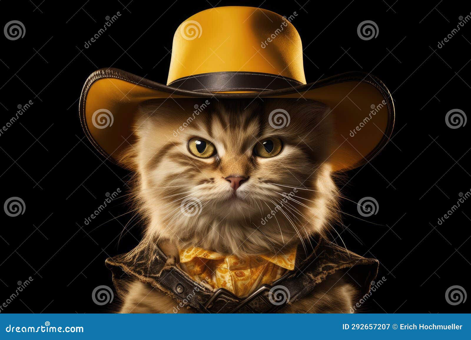 Feline On The Frontier: 3D-Generated Cat Rides Into Cowboy Glory On ...