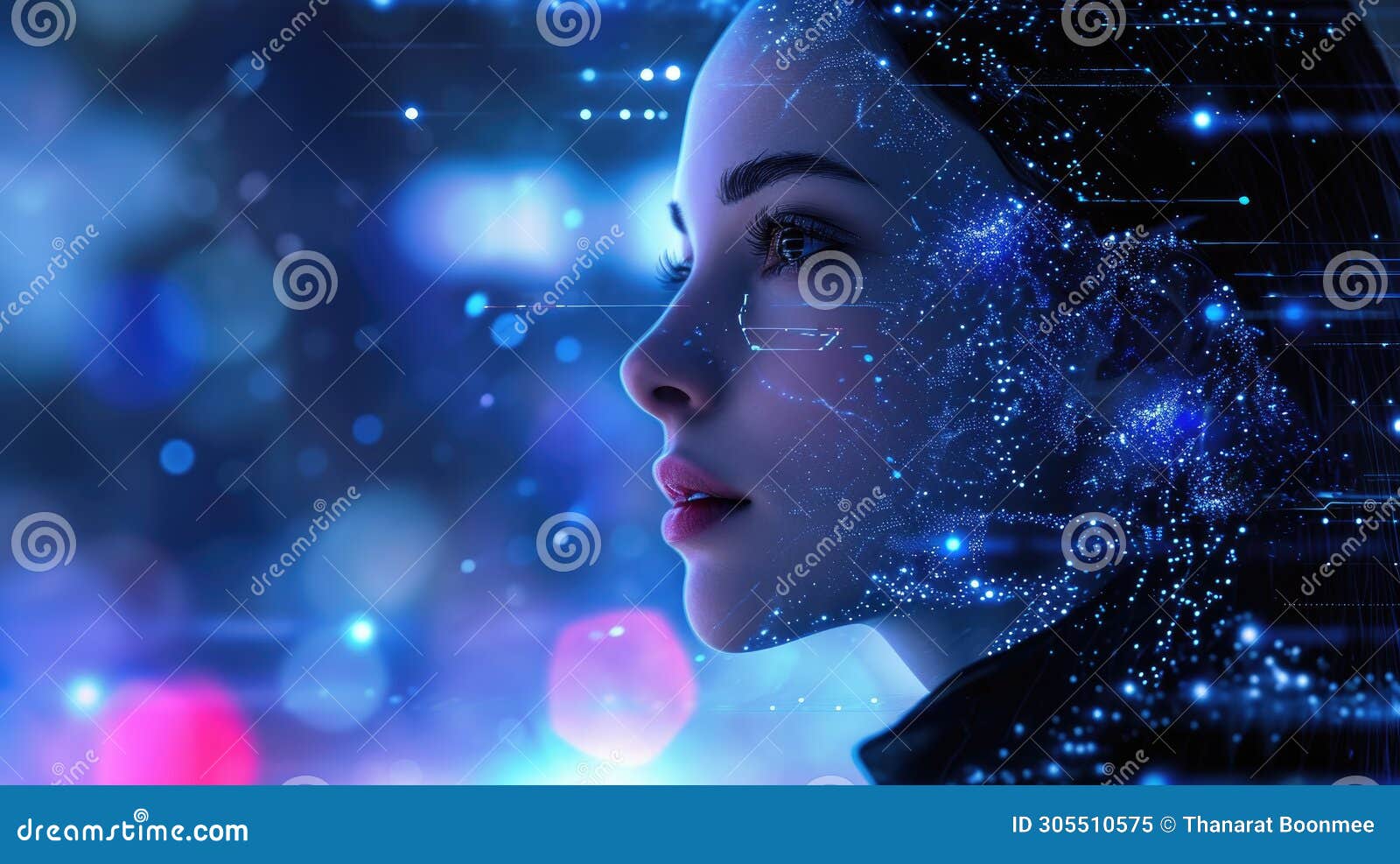 AI Female Assistant Concept in a Visually Engaging Background, Ai ...