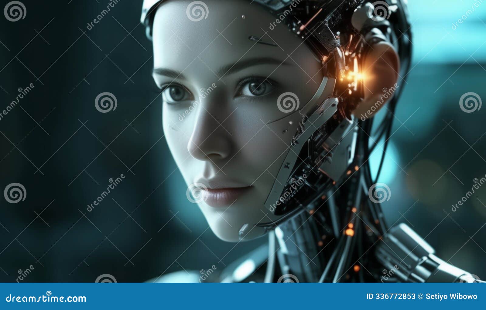 AI Female Robot Technology, Advanced Robot Stock Image - Image of ...