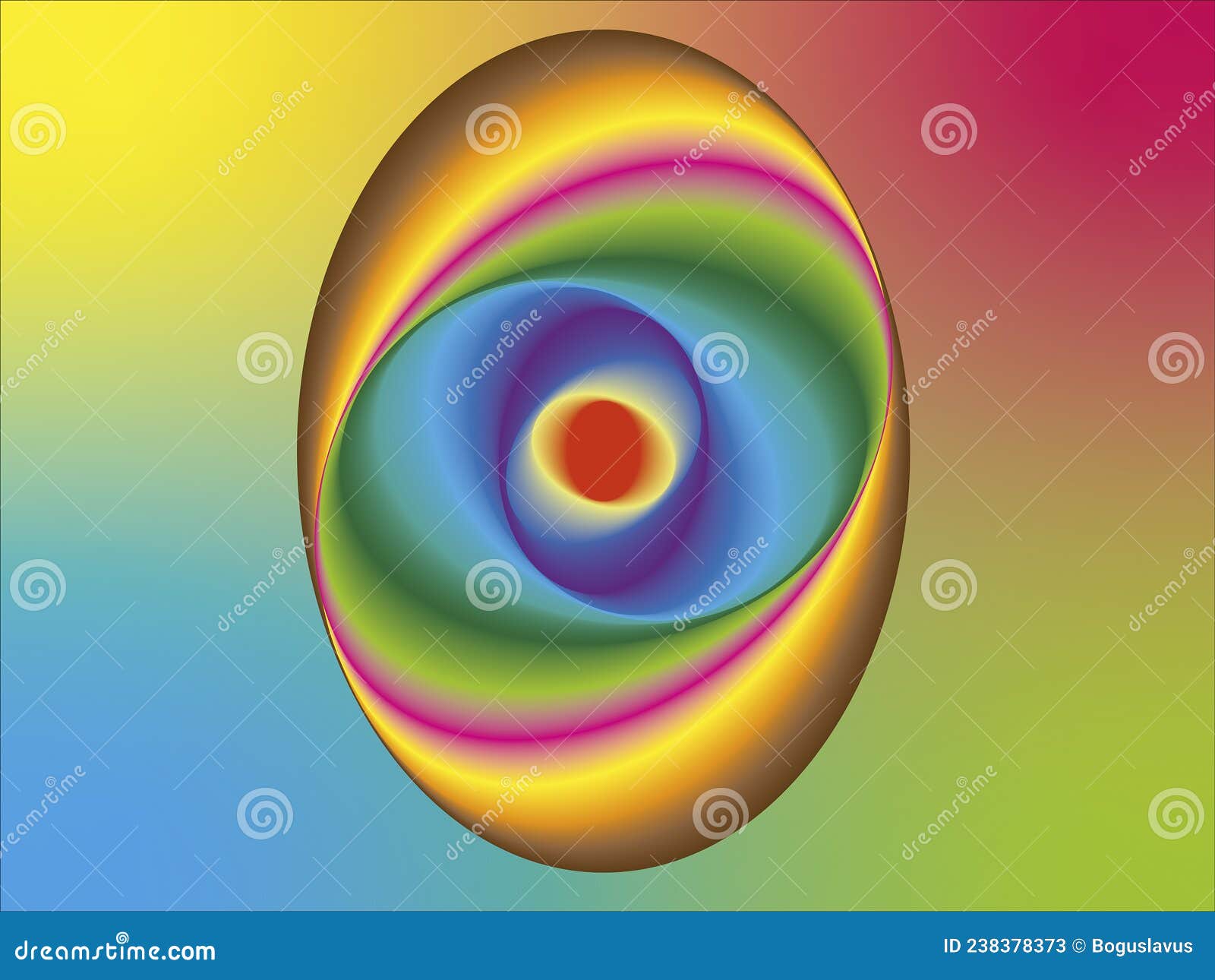 Illustration of a Geometric Figure Resulting from a Series of Circle ...